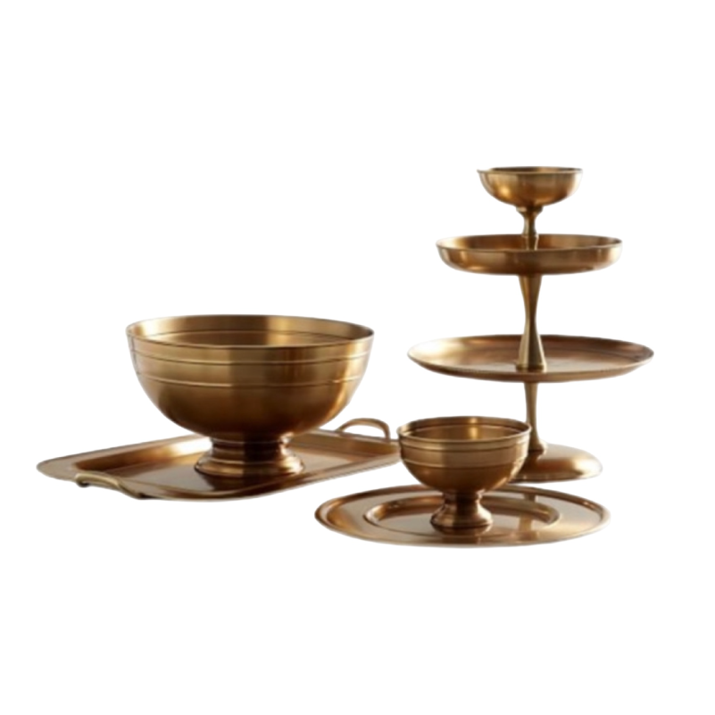 Brass Dessert Displays - Cat Haus Collective