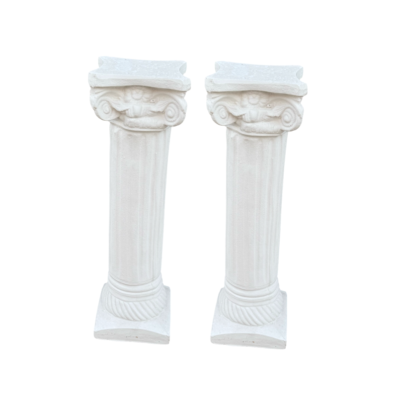 Large White Columns - Cat Haus Collective